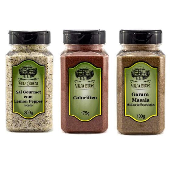 Sal Gourmet Com Lemon Pepper, Colorífico, Garam Masala - Villa Cerroni ...