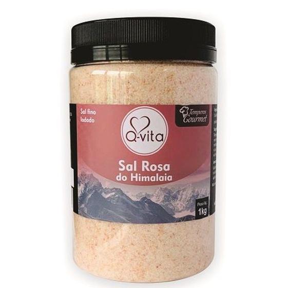Sal Rosa do Himalaia Grosso Q-VITA Pote 1 Kg - Sal - Magazine Luiza