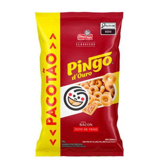 Salgadinho Elma Chips Pingo D'Ouro Bacon 160g - Salgadinhos e ...