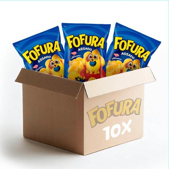 Salgadinho Fofura Sabor Presunto - Pacote com 10 unidades de 70g ...