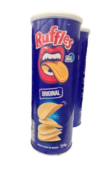 Salgadinho Tira Onda Original 134g Ruffles em Lata- Kit 5un - ELma Chips - Ruffles - Magazine Luiza