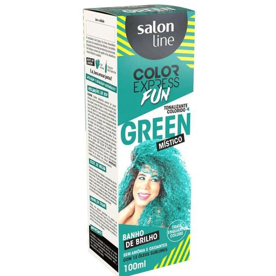 Salon Line Color Express Fun Green Mistico 100ml - Tonalizante de ...