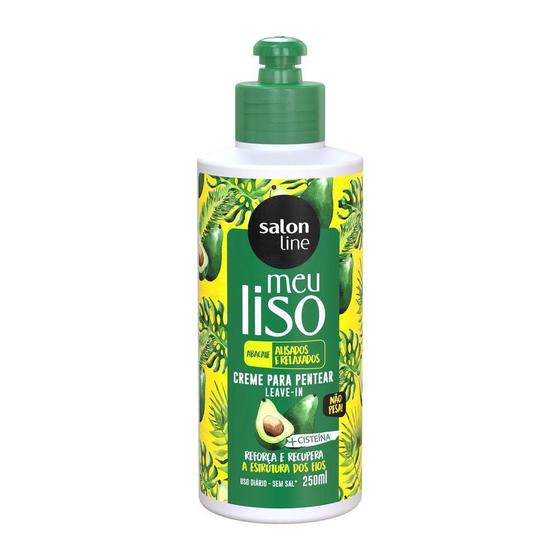 Salon Line Creme De Pentear Leave-In Meu Liso Abacate-250Ml - Leave in ...