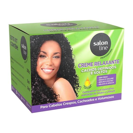 Salon Line - Creme Relaxante Cachos Definidos e Soltos 200g ...