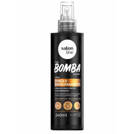 Salon Line SOS Bomba Spray Força E Engrossamento 240ml - Shampoo ...