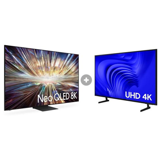 Samsung AI Big TV 75" Neo QLED 8K 75QN800D 2024 + Smart TV 43" UHD 4K ...