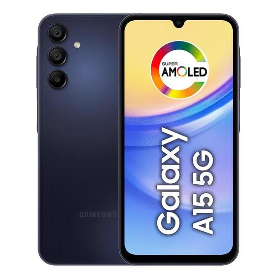 Samsung Galaxy A15 5G 256GB/8GB RAM Tela 6.5" Amoled Azul Escuro ...