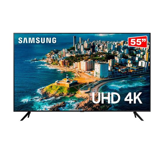 Samsung Smart TV 55" UHD 4K 55CU7700, Processador Crystal 4K, Gaming ...