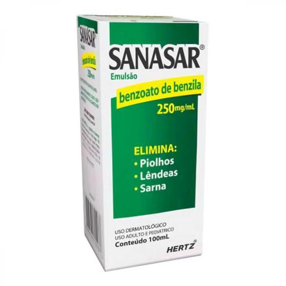Sanasar Emulsão 100ml Benzoato De Benzila Piolhos Lêndeas - Kley Hertz ... Sanasar Emulsão 100ml Benzoato De Benzila Piolhos Lêndeas - Kley Hertz ...