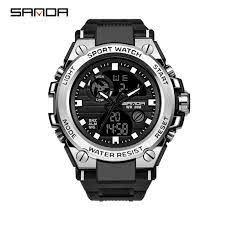 Sanda 2021 relógio masculino esportivo sanda modelo 739 estilo militar ...