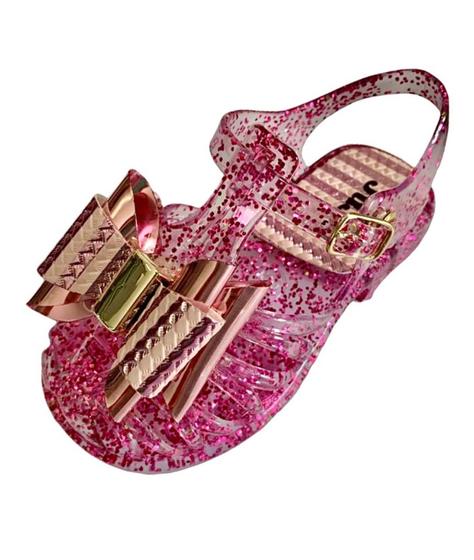 Sandália Baby Juju Infantil Com Laço Metálico Glitter - Juju Shoes ...