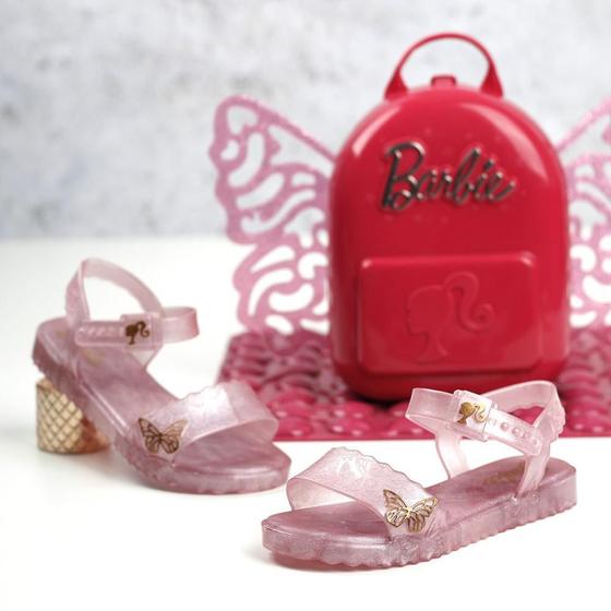 Sandalia Barbie Grendene Rosa Gliter Infantil 22370-Butterfly ...