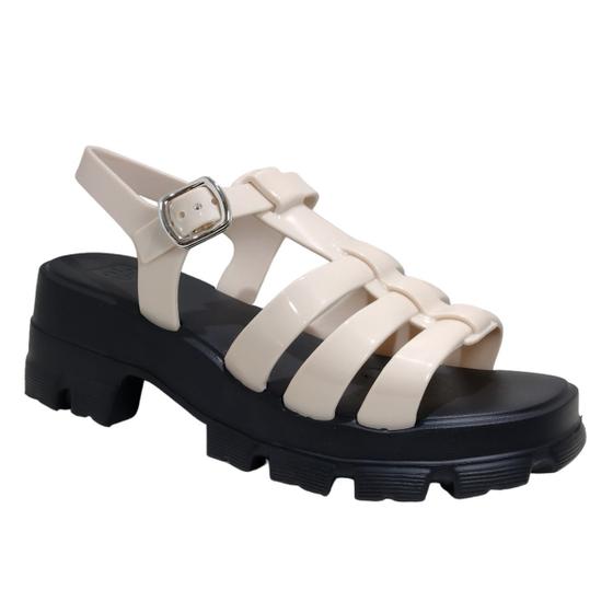 Sandália Casual Feminina Multi Tiras Em Fivela Salto Casual Zaxy 18841 - Sandália Feminina ...