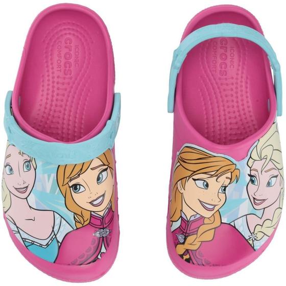 Sandália crocs anna e elsa pink original - disney frozen - Sandália ...