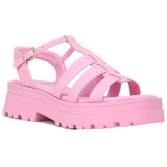 Sandália Feminina Aranha Tratorada Rosa Babaloo Ramarim 2238503-0001 ...