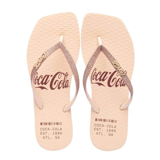 Sandália Feminina Coca-Cola Cc4387 Alma Square Rosa Claro - Sandália ...