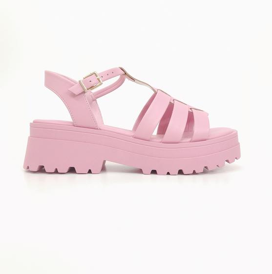 Sandália Feminina Tratorada Ramarim - Rosa babaloo - Sandália Feminina ...
