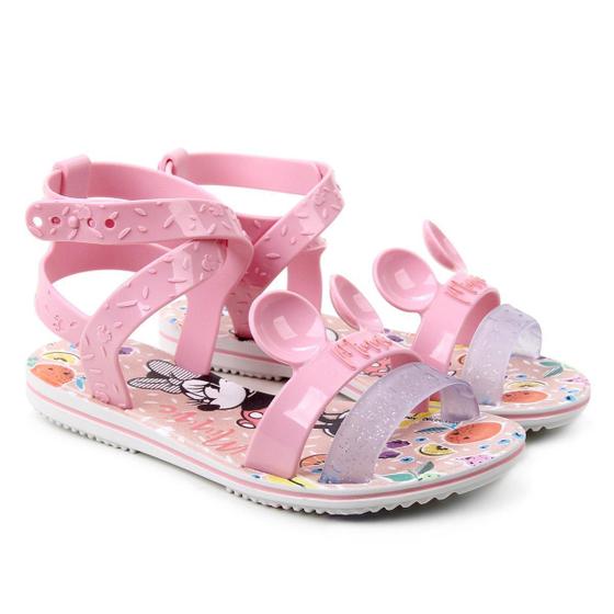 Sandália Infantil Grandene Kids Minnie Pop Rasteira Feminina - Grendene ...