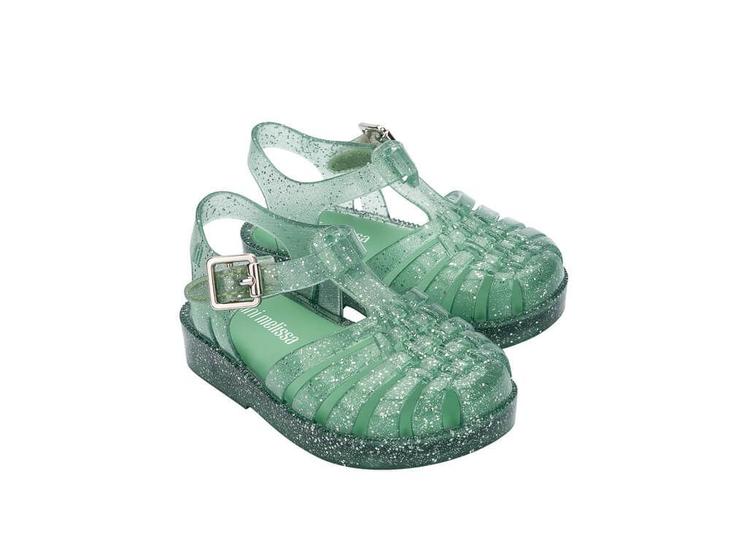 Sandália Infantil Mini Melissa Baby Possession Shiny Glitter Feminino ...