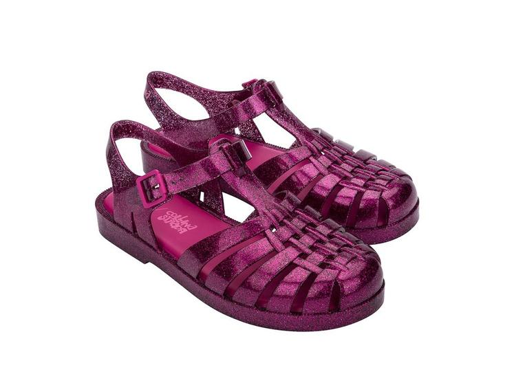 Sandália Melissa Possession+Collina Strada Adulto Rosa Gtitter ...