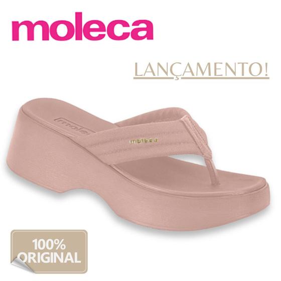 Sandalia Moleca Original Anabela Plataforma Conforto Lançamento Tamanco ...