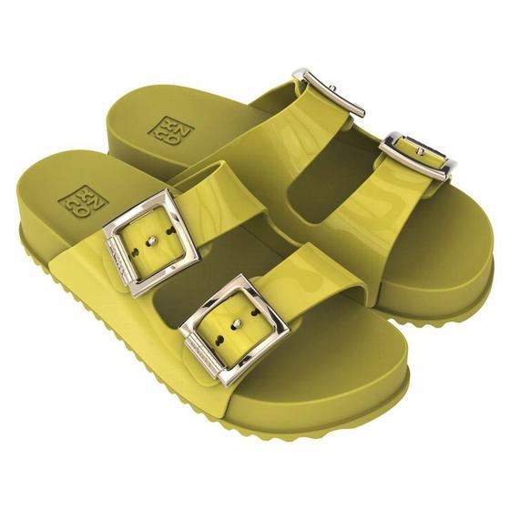 Sandalia Papete Feminina Zaxy Partner Neon Tratorada Splash Chinelo ...