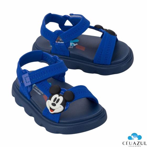 Sandália Papete Infantil Baby Masculino Disney Mickey Mouse Conforto ...