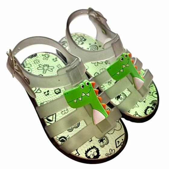 Sandália Papete Infantil Masculino Dinossauro Verde Juju - Juju Shoes ...