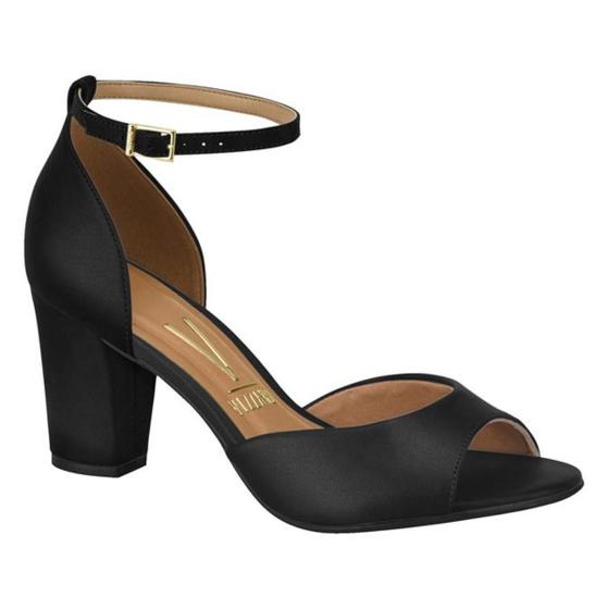 Sandalia Vizzano Feminina Salto Medio Grosso Palmilha Comfy Conforto ...