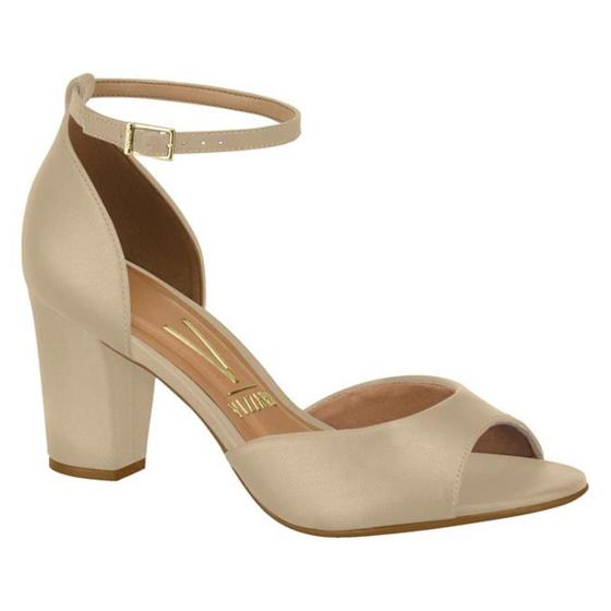 Sandalia Vizzano Feminina Salto Medio Grosso Palmilha Comfy Conforto ...
