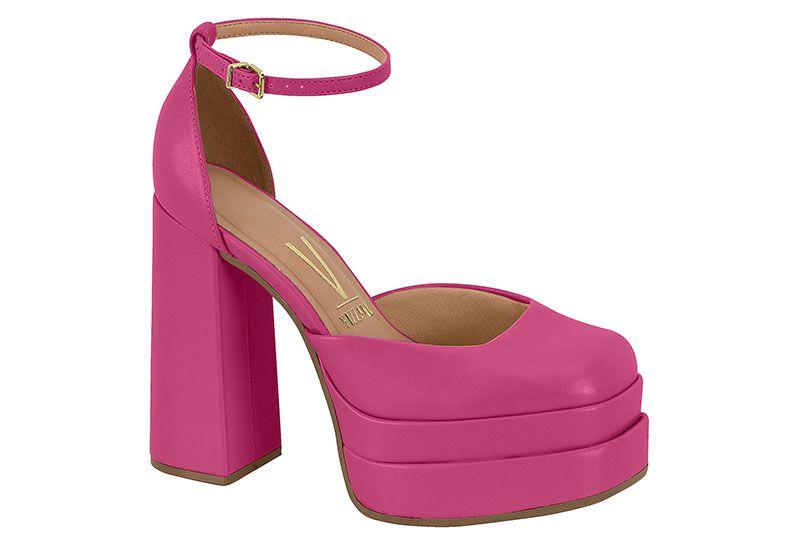 Sandália Vizzano Plataforma Salto Grosso Fechada 1395.101 - Sandália ...