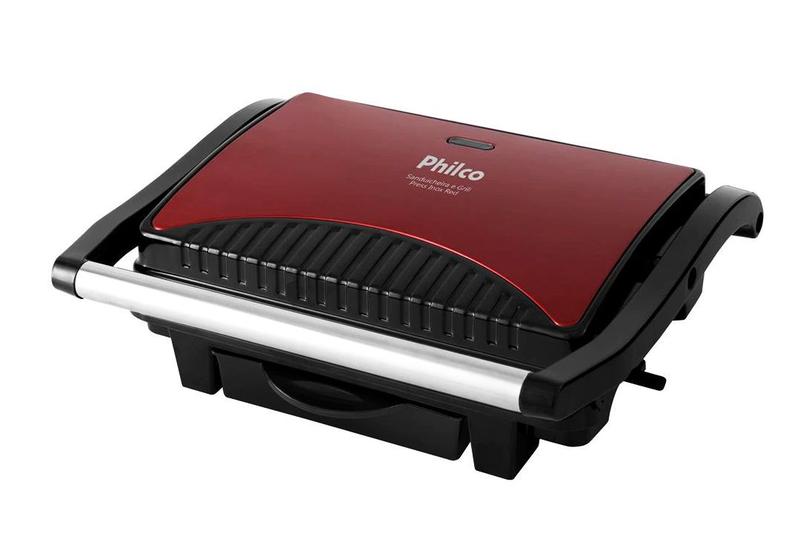 Sanduicheira e Grill Philco Press Inox Red 1200W 127V - Grill ...