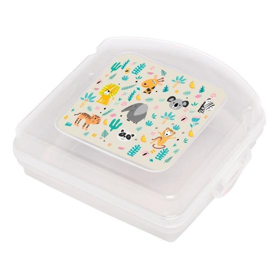 Sanduicheira Lancheira Plástica Infantil Decorada Escolar BPA Free ...