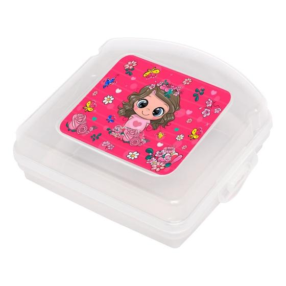 Sanduicheira Lancheira Plástica Infantil Decorada Escolar BPA Free ...