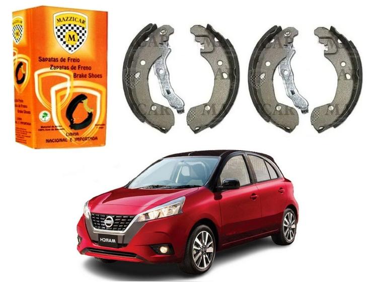 Sapata de freio mazzicar nissan march 1.0 1.6 2021 a 2023 - Sapata de ...