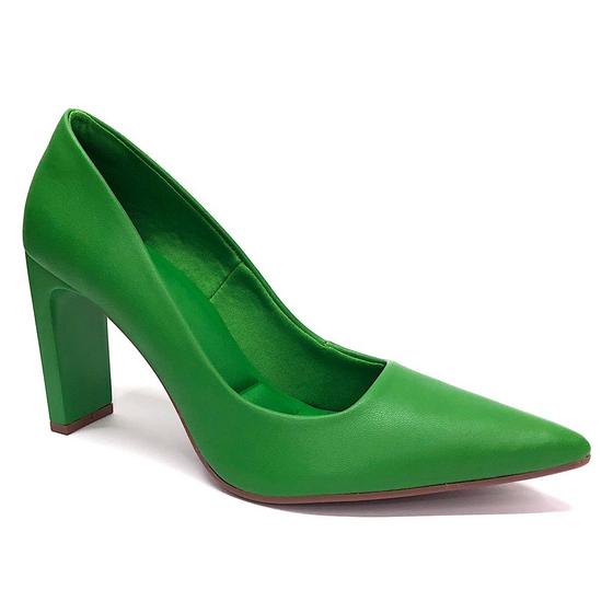 Sapato Bebecê Scarpin Salto Alto T9414-651 Verde - BEBECE - Scarpin ...