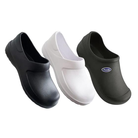 Sapato Fechado Babuche Profissional Trabalho Cozinha Enfermagem - YVATE ...