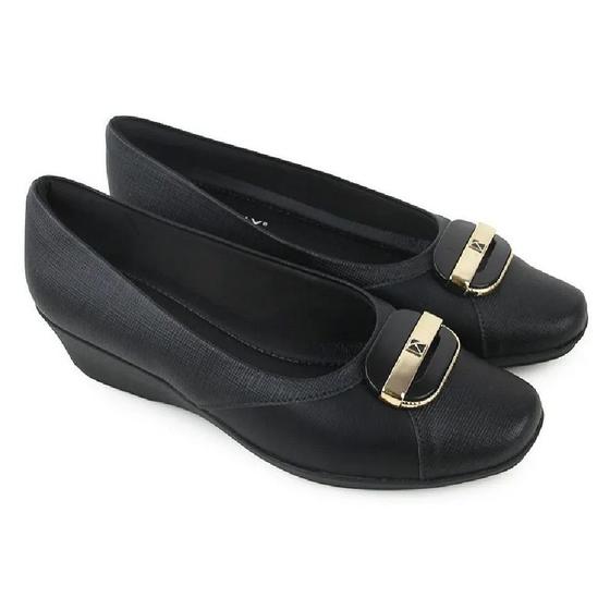 Sapato Piccadilly Feminina Salto Baixo Conforto 143165-2 - Calçados ...
