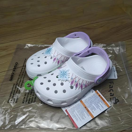 Sapatos Croc Infantis Frozen 2024 Sandálias De Praia Antiderrapantes ...