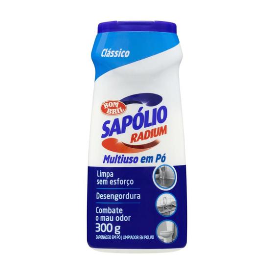 Sapólio Multiuso em Pó Radium Clássico 300g - Bombril - Sapólio ...