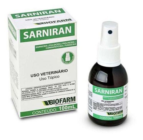 Sarniran Spray 100ml Piolho,sarnas Corticoide, Dermatite - Biofarm ...