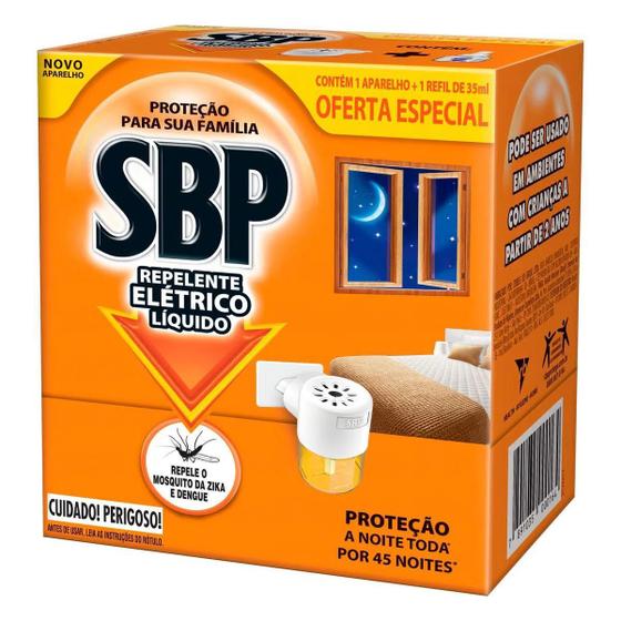 Sbp Mata Mosquito Elétrico Proteção Família Aparelho Refil - Repelente ...