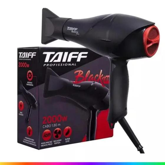 Secador De Cabelo Black Ion 2000w Preto Taiff 127 V 2000 W - Móveis ...