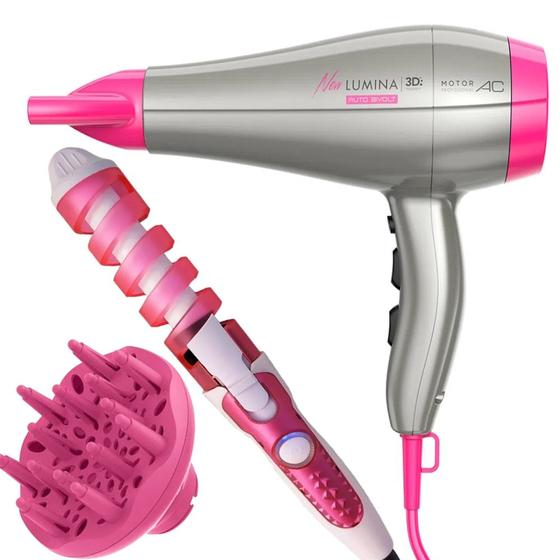 Secador De Cabelo Gama Italy 2200w Ion Profissional Salão Ar Quente ...