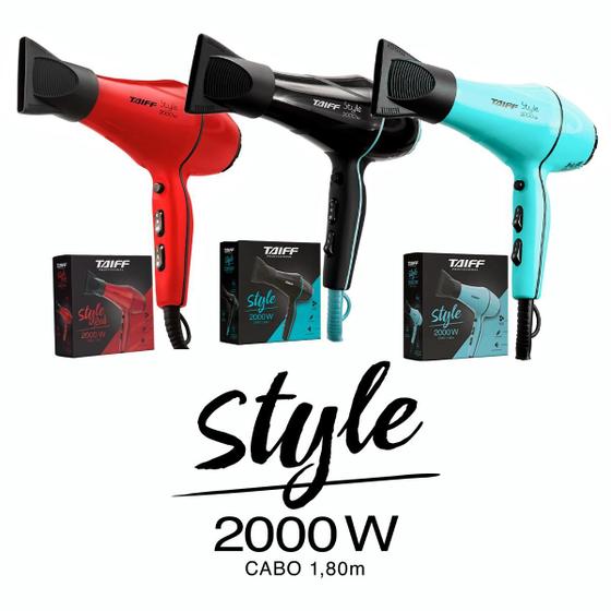 Secador de Cabelo Style Taiff 2000W Silencioso Profissional Bonatto ...