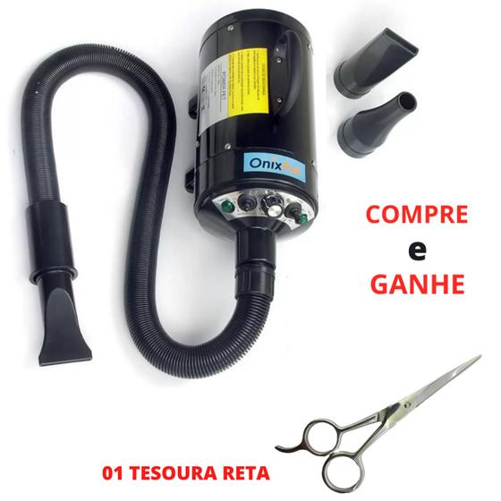 Secador Soprador para Cães OnixPet Profissional 2400W 220v + Tesoura ...