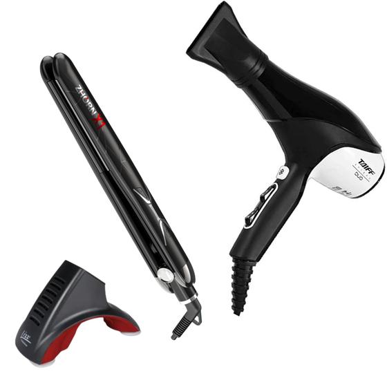 Secador Unique Duo Taiff 2700w Bivolt + Prancha X1 Black Zhorn 250º ...