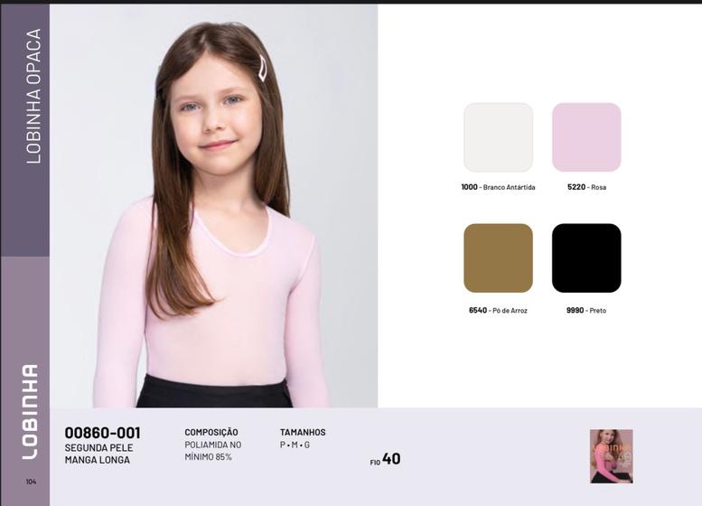 Segunda Pele Infantil Lobinha Manga Longa Fio 40 - Lupo - Camisete - Magazine Luiza