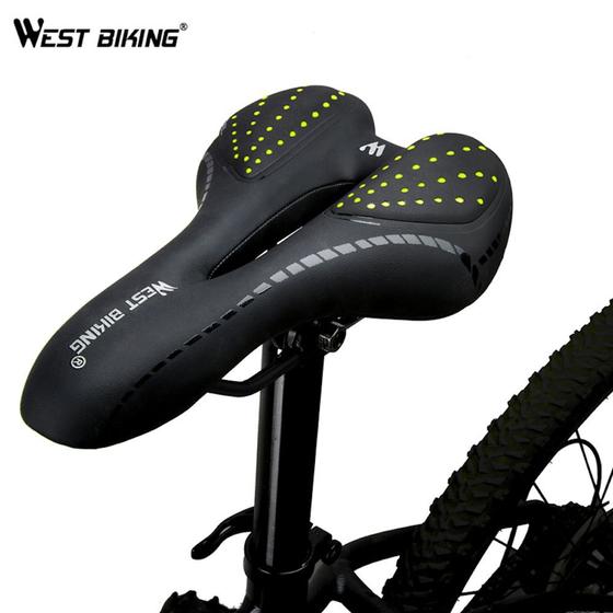 Selim Bike Ciclismo Impermeável Ergonomico Macio Gel Mtb - West Biking ...