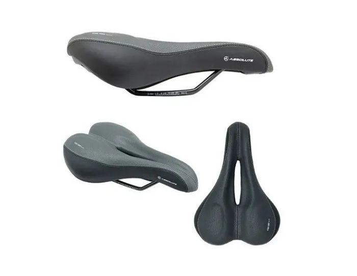 Selim Bike Mtb Absolute Preto/cinza C/gel Confortável - Selim de ...